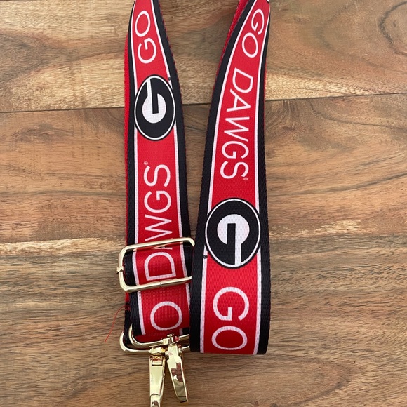 Accessories | Georgia Bulldogs Go Dawgs Reversible Stripes Purse Strap ...